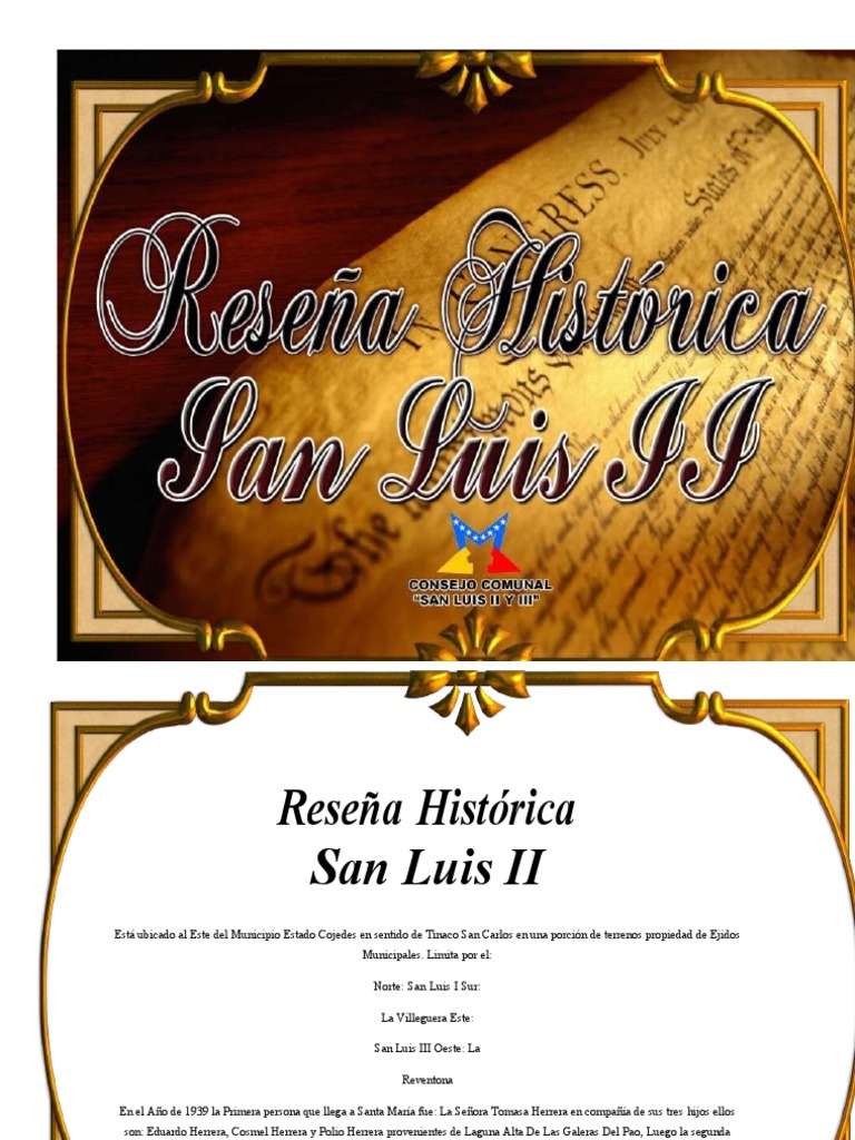Reseña Historica de San Luis II | PDF