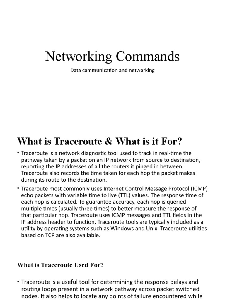 Networking Commands | PDF | Ip Address | Domain Name System Networking Commands | PDF | Ip Address | Domain Name System