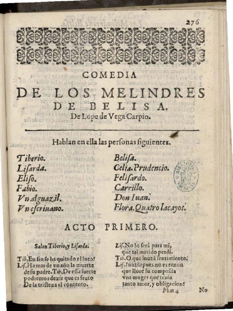 Los Melindres de Belisa 0 | PDF