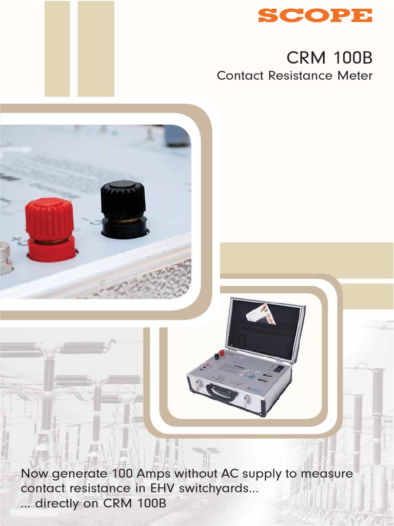 CRM 100B | PDF | High Voltage | Electrical Substation