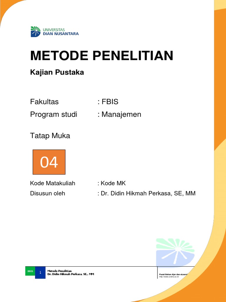 Modul 2022 - Metlit - Kajian Pustaka | PDF