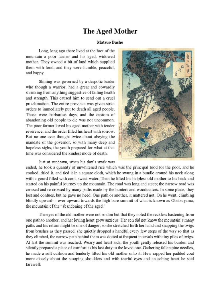 The Aged Mother - Matsuo Basho | PDF