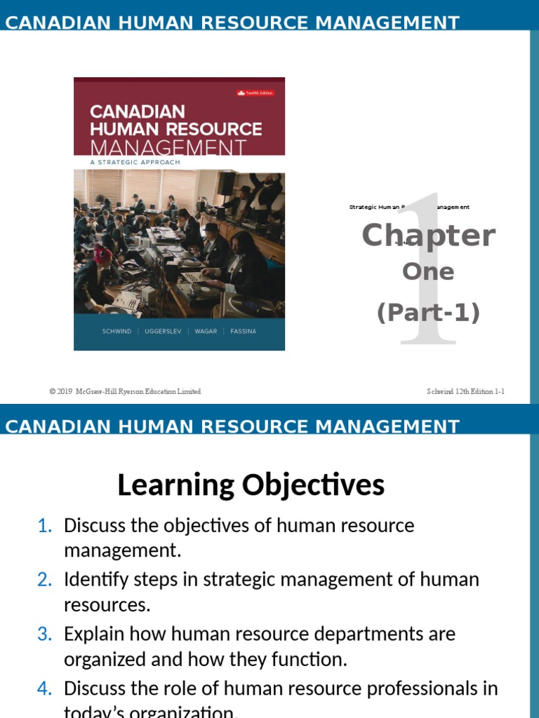 WEEK 1 - Schwind Chapter 1-Part 1 - HRM | Download Free PDF | Human Resource Management ...