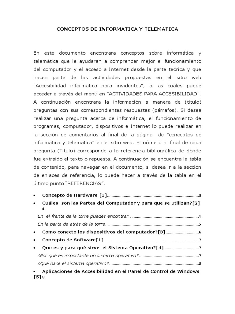 Conceptos de Informatica | PDF | Archivo de computadora | Periférico
