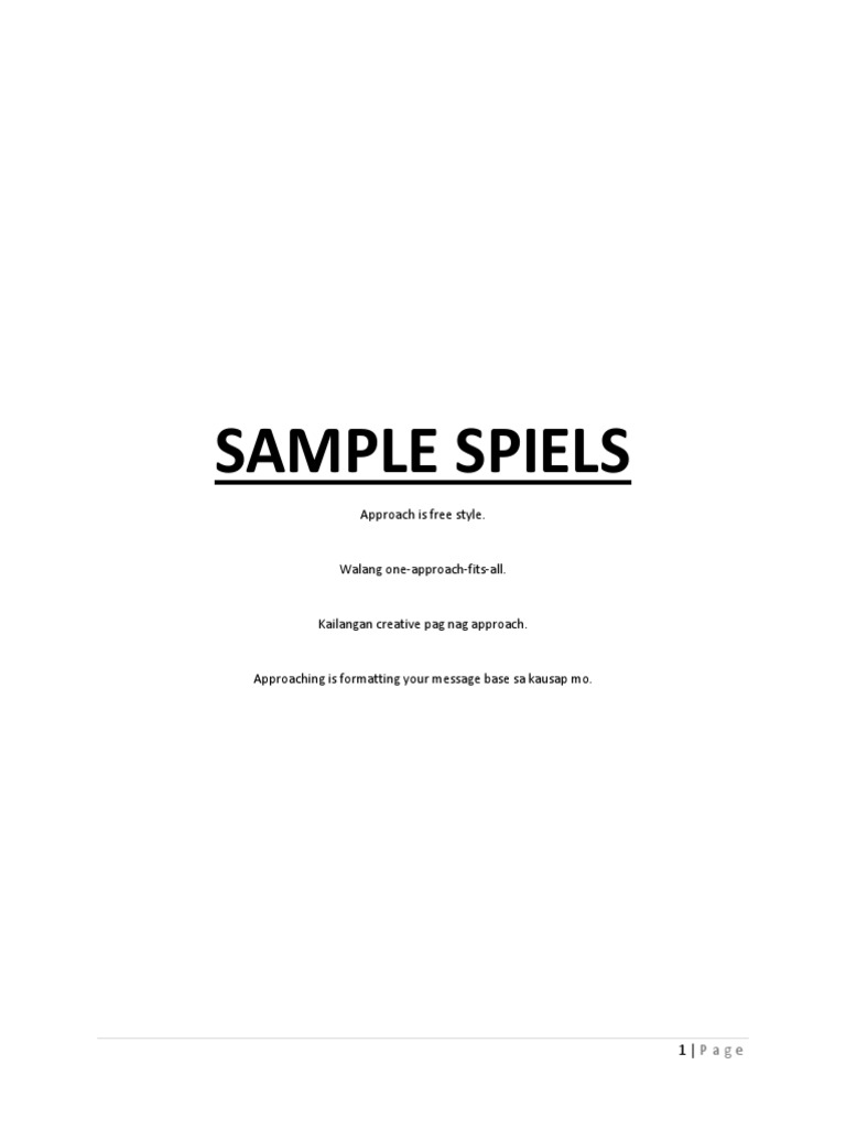 Sample Spiels | Download Free PDF | Insurance | Investing
