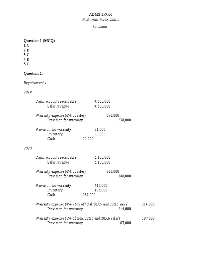 Midterm Exam Solution | PDF | Discounting | Bonds (Finance)