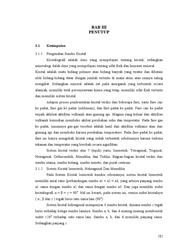 Bab III Penutup | PDF