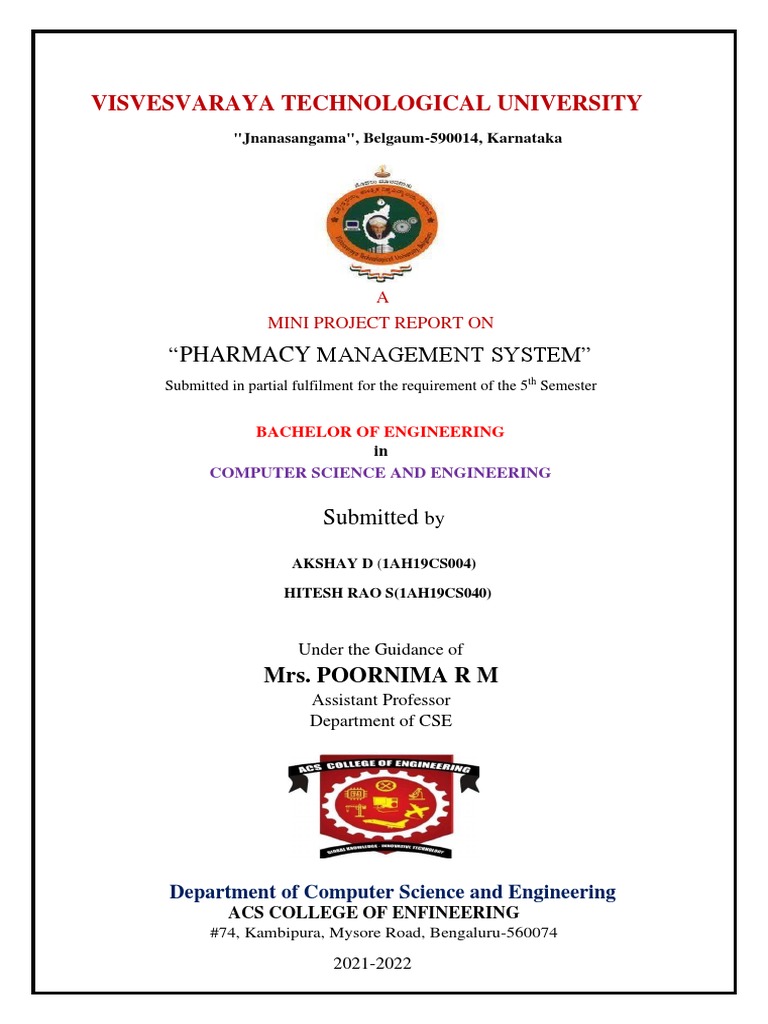 A.H PMS Report | PDF | Pharmacy | Databases