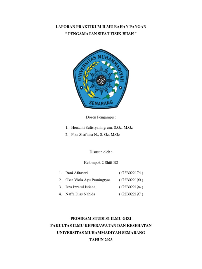 Kel 2 - B2 - Laporan Praktikum Ibp - Buah | PDF