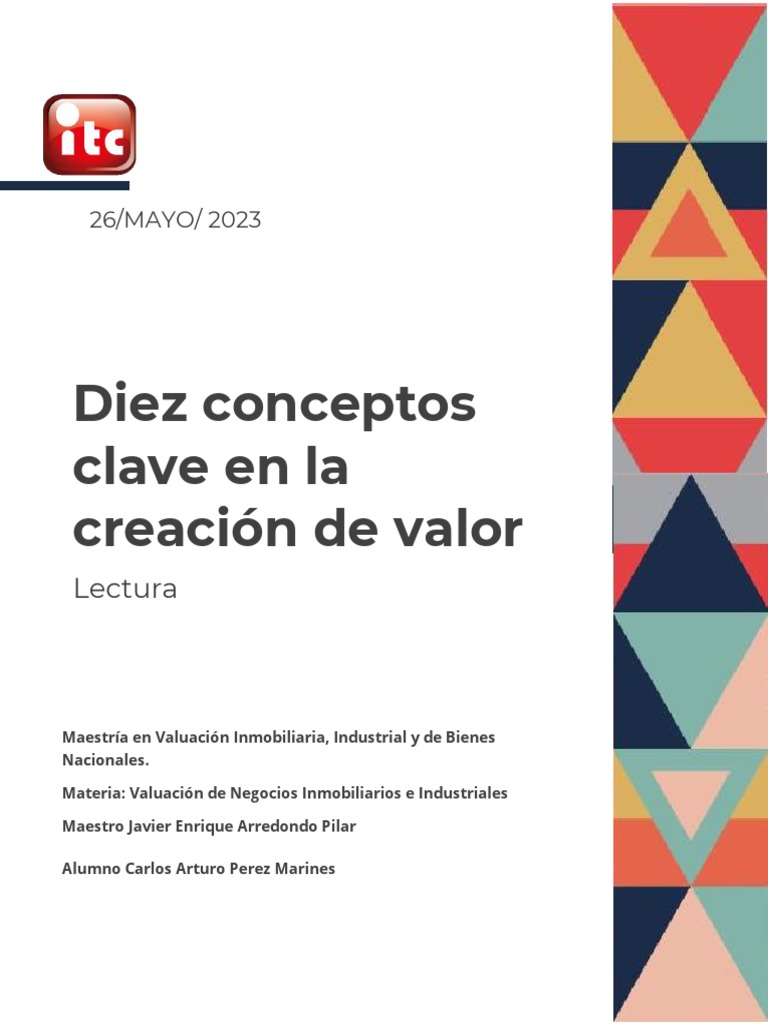 Diez Conceptos Clave para Crear Valor | PDF
