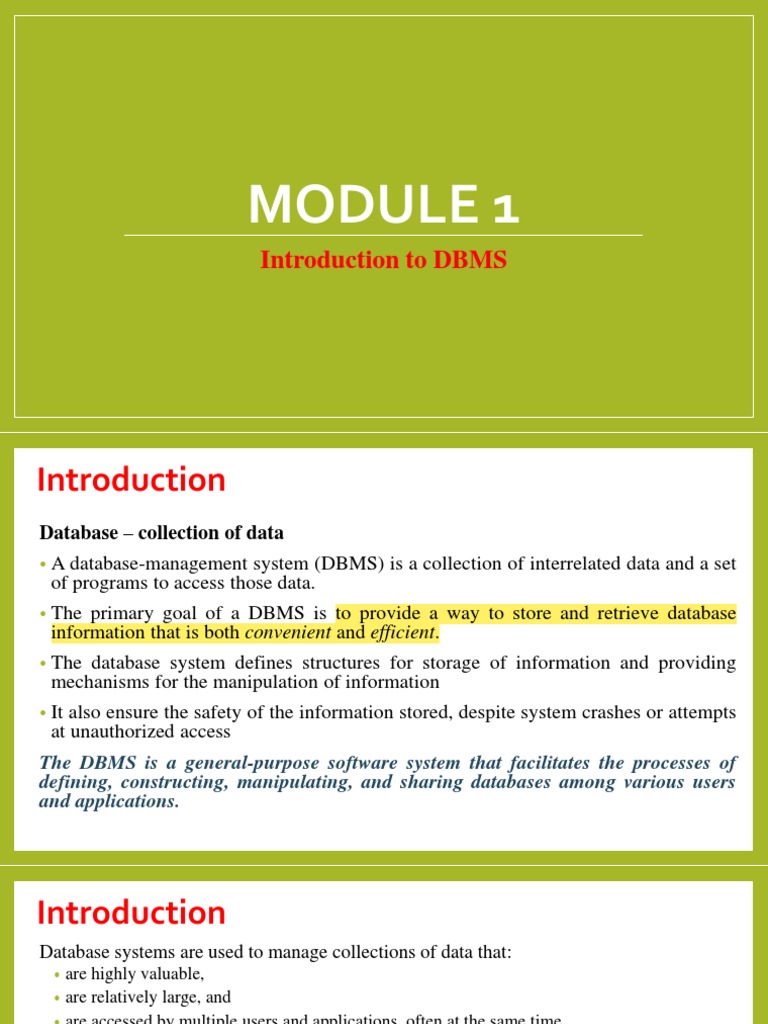 2-Introduction To DBMS - Need - Characteristics - Advantages ...