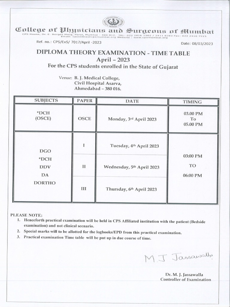 DCH Time Table | PDF | Health Care | Medicine