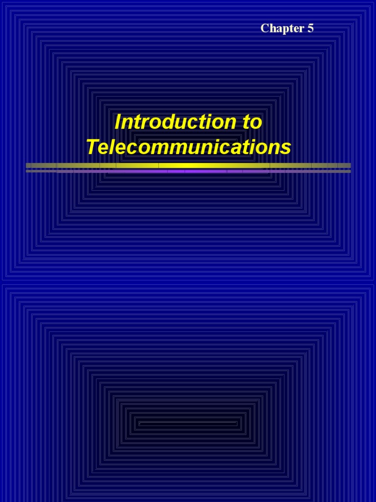 05 Telecomm | PDF | Osi Model | Telecommunication