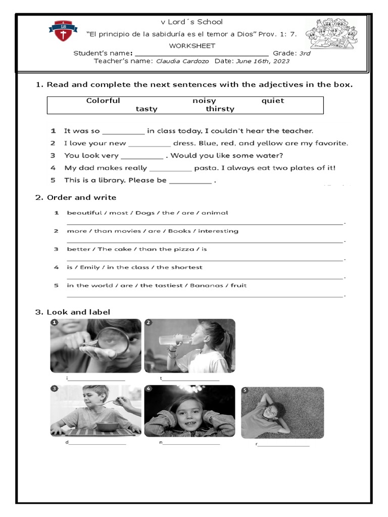 2nd Worksheet 3rd | PDF