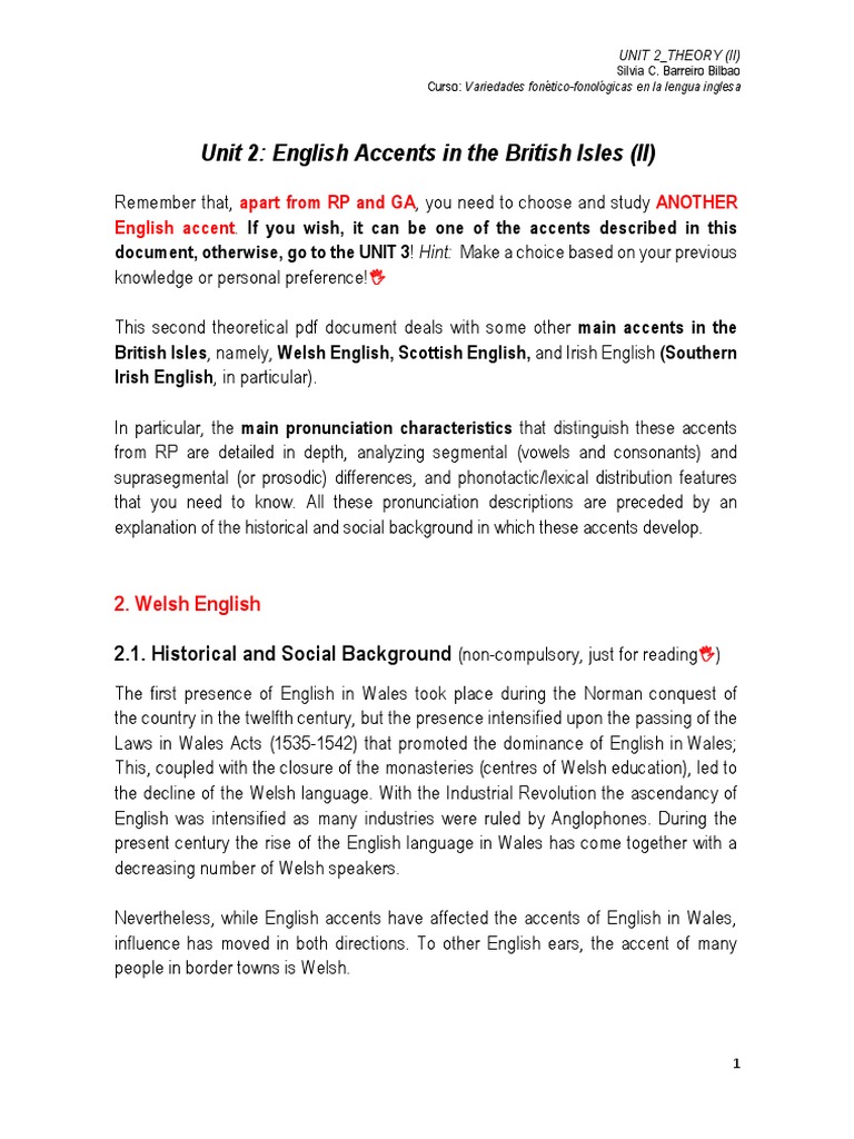 Unit 2 Theory (Ii) | PDF | English Language | Stress (Linguistics)
