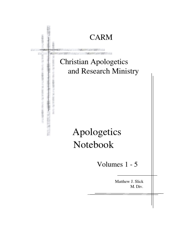 Christian Apologetics Notebook | PDF | Resurrection Of Jesus | Jesus