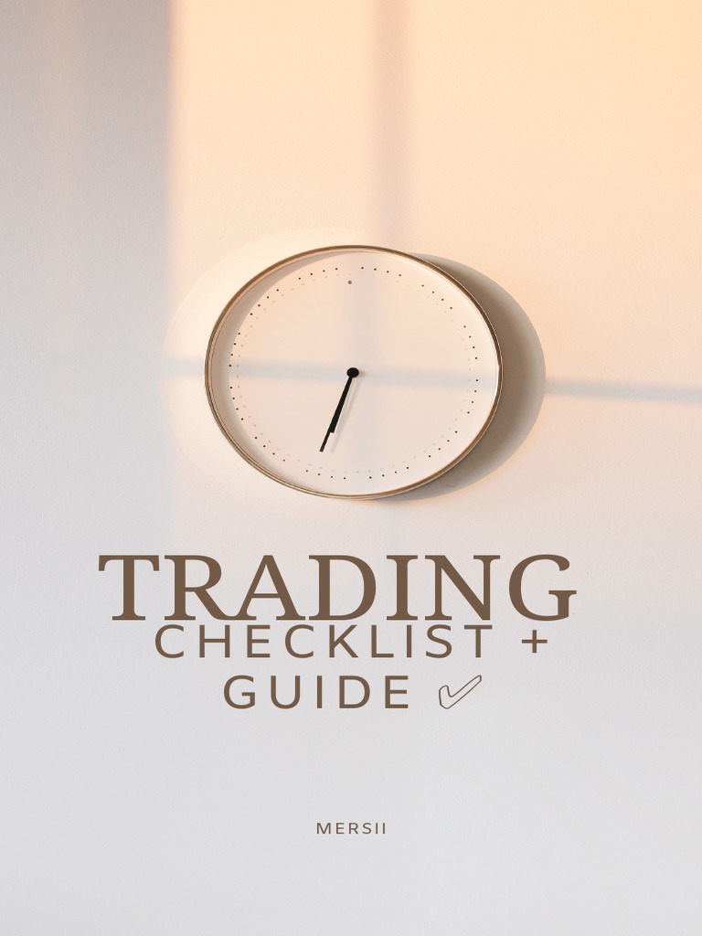 Trading Checklist 1 | PDF | Financial Markets | Market (Economics)