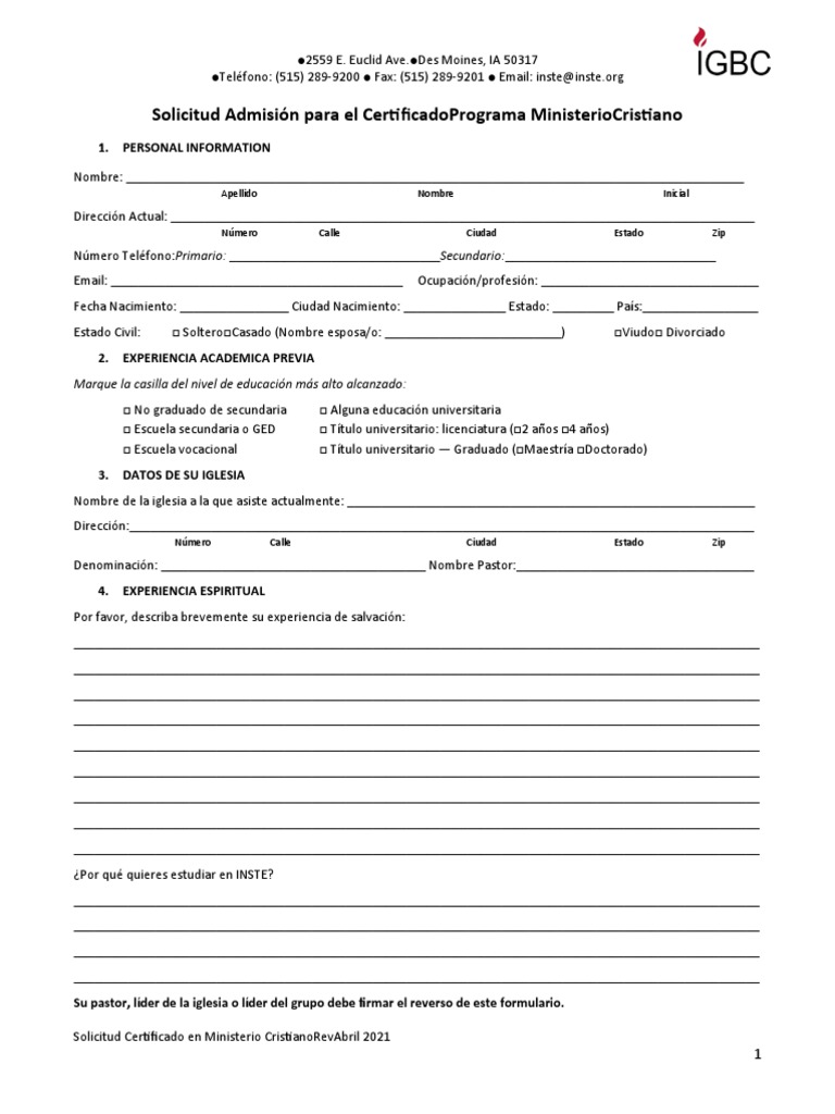 1st Level Application-Sp-2021 | PDF