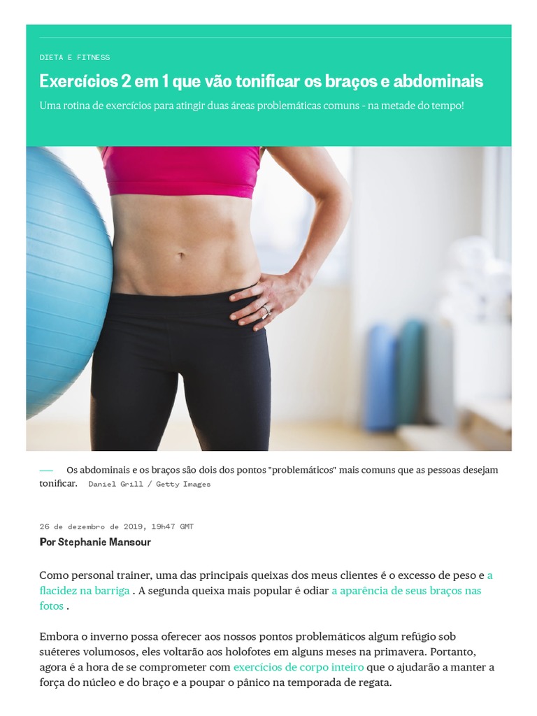 2-In-1 Exercises That Will Tone Your Arms and Abs | PDF | Anatomia humana