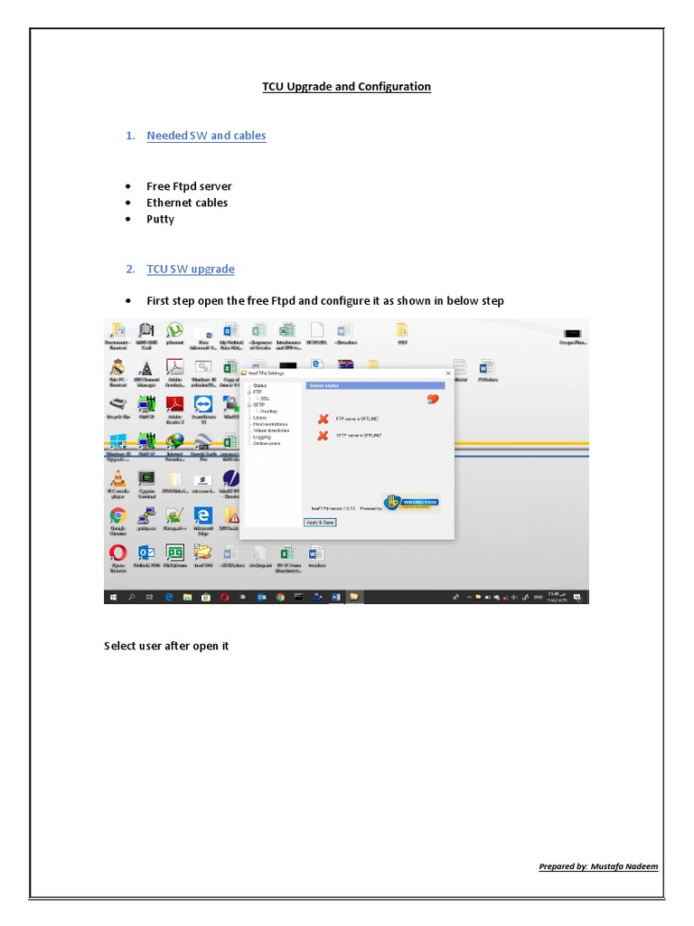 Tcu Upgrade and Backup | PDF | File Transfer Protocol | Password