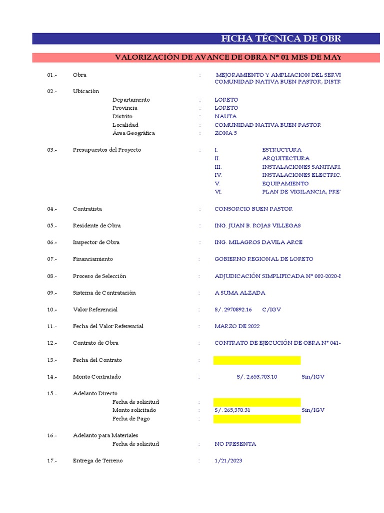 Valorizacion 03 - Mayo 2023 - Inspector | PDF | Materiales | Materiales de construcción