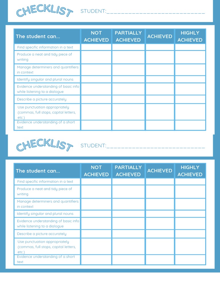 CHECKLIST | PDF