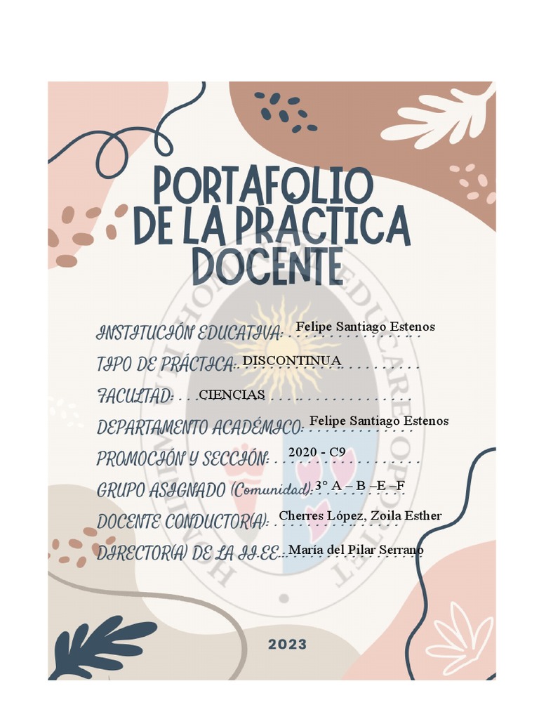 Portafolio de La Práctica Docente | PDF