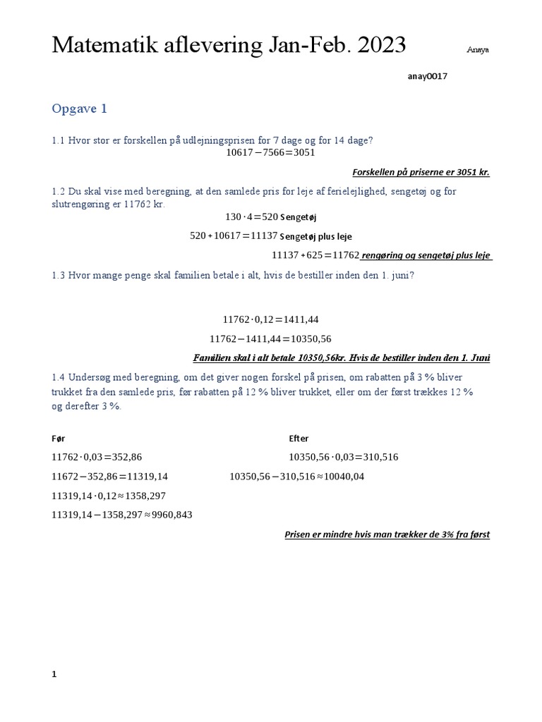 Opgave 1 | PDF