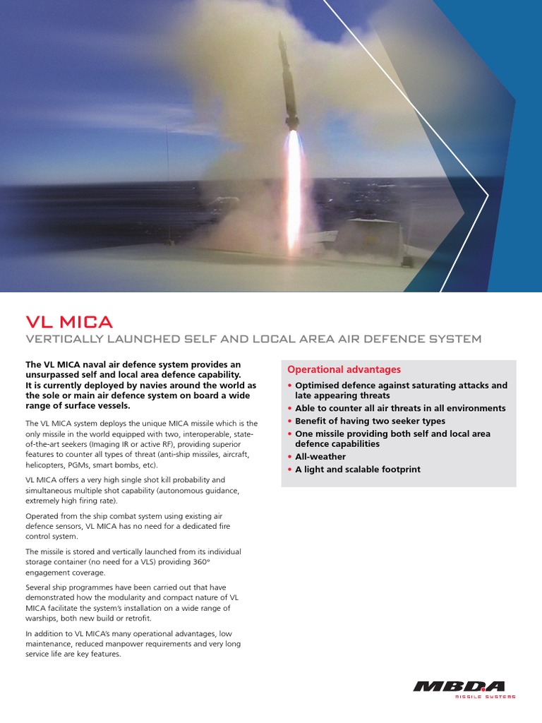 VL Mica Land | PDF | Military Science | Missile