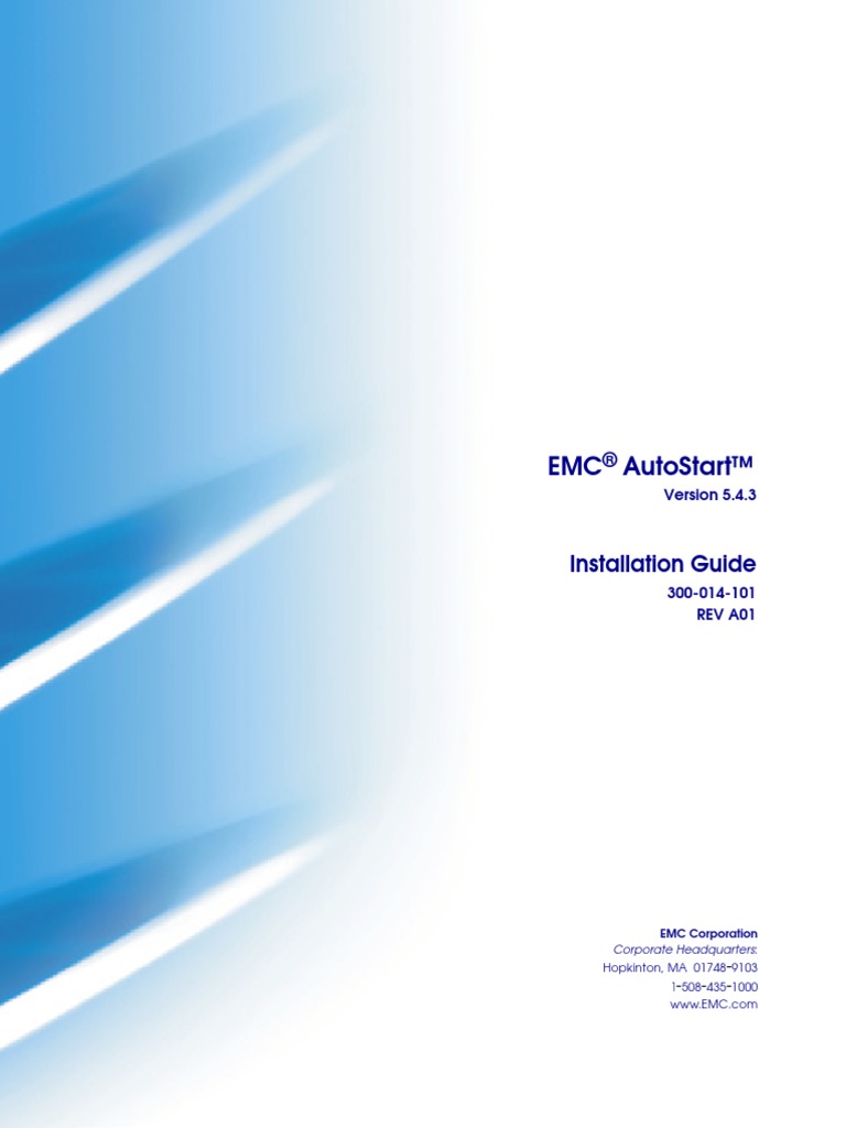 EMC Autostart Installation Guide 543 | PDF | Domain Name System | Computer Network