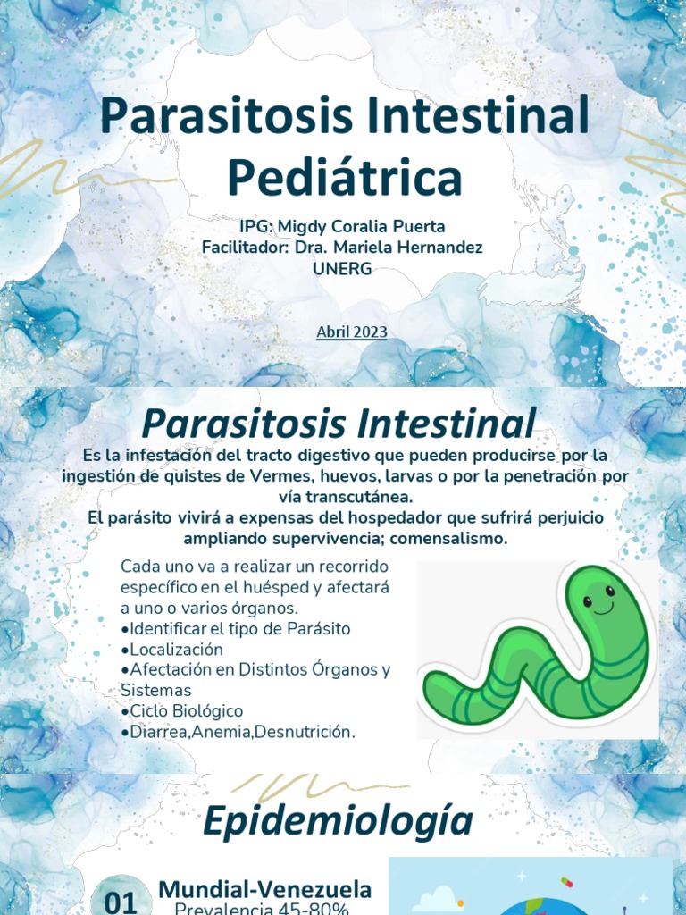 Parasitosis Intestinal Pediatrica Coralia 2023 | PDF | Diarrea ...