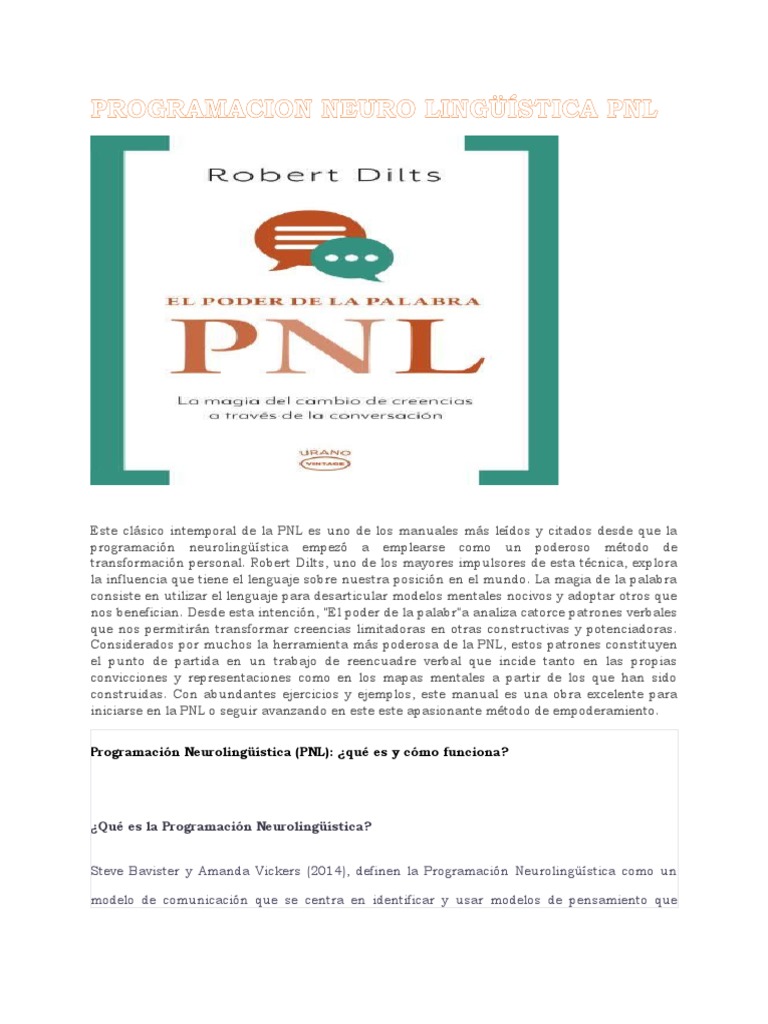 Programacion Neuro Lingüística PNL: Programación Neurolingüística (PNL) : ¿Qué Es y Cómo ...