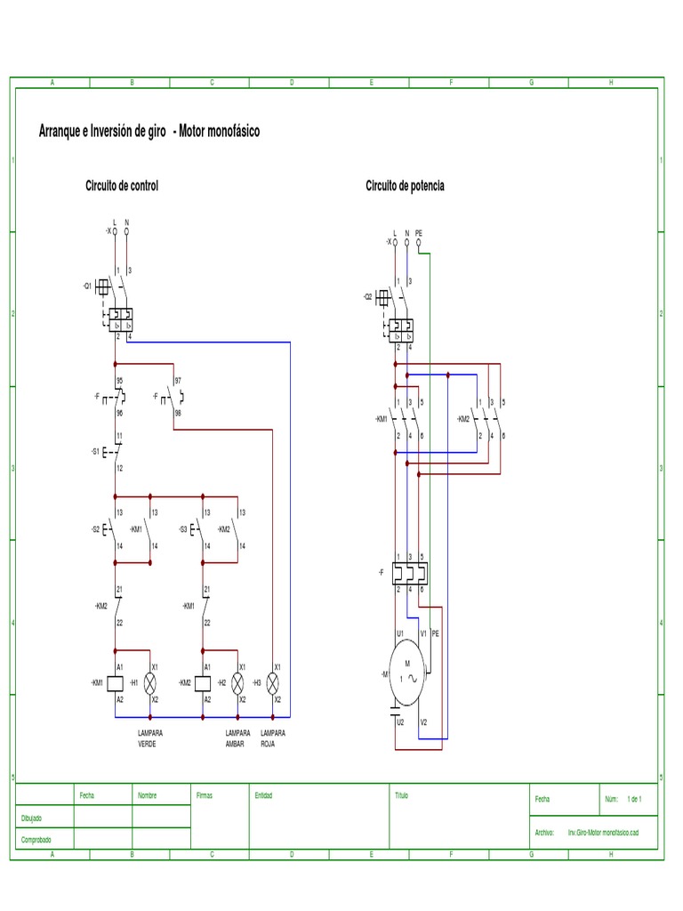 Inv - Giro-Motor Monofásico - Cad | PDF