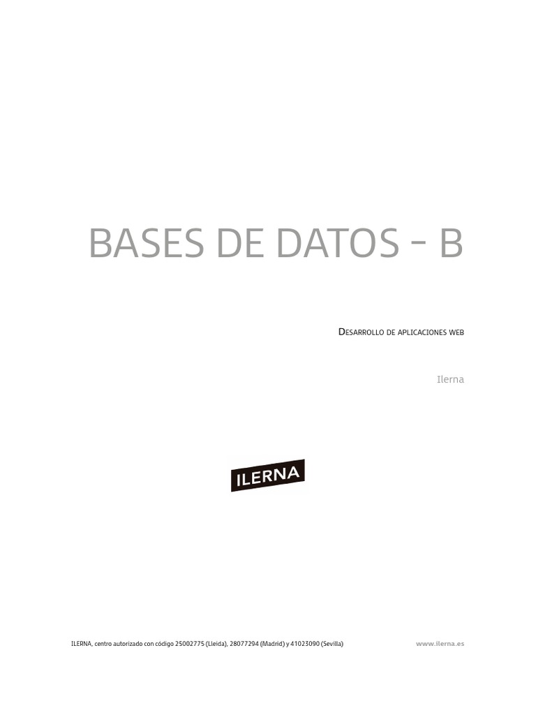(Recuperacion) Base de Datos | PDF | Mi sql | Bases de datos