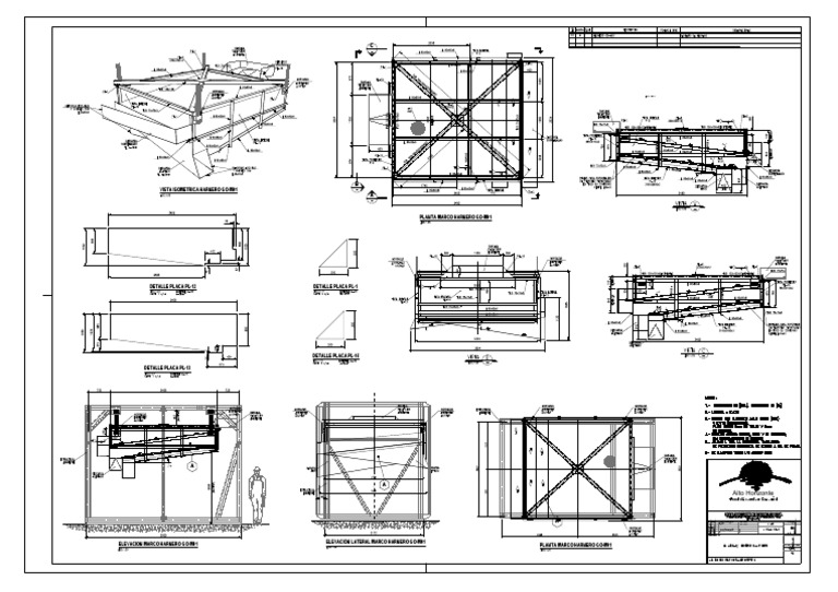 Diseño Nuevo Harnero | PDF | Dibujo técnico | Infografia