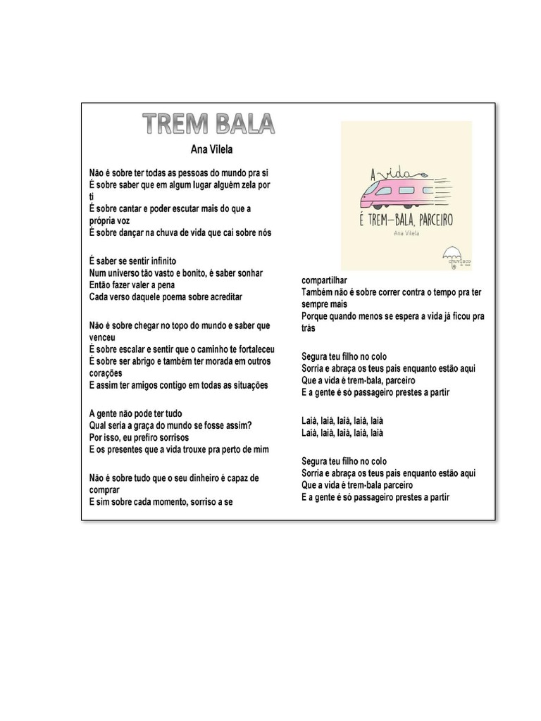 Atividade Trem Bala | PDF