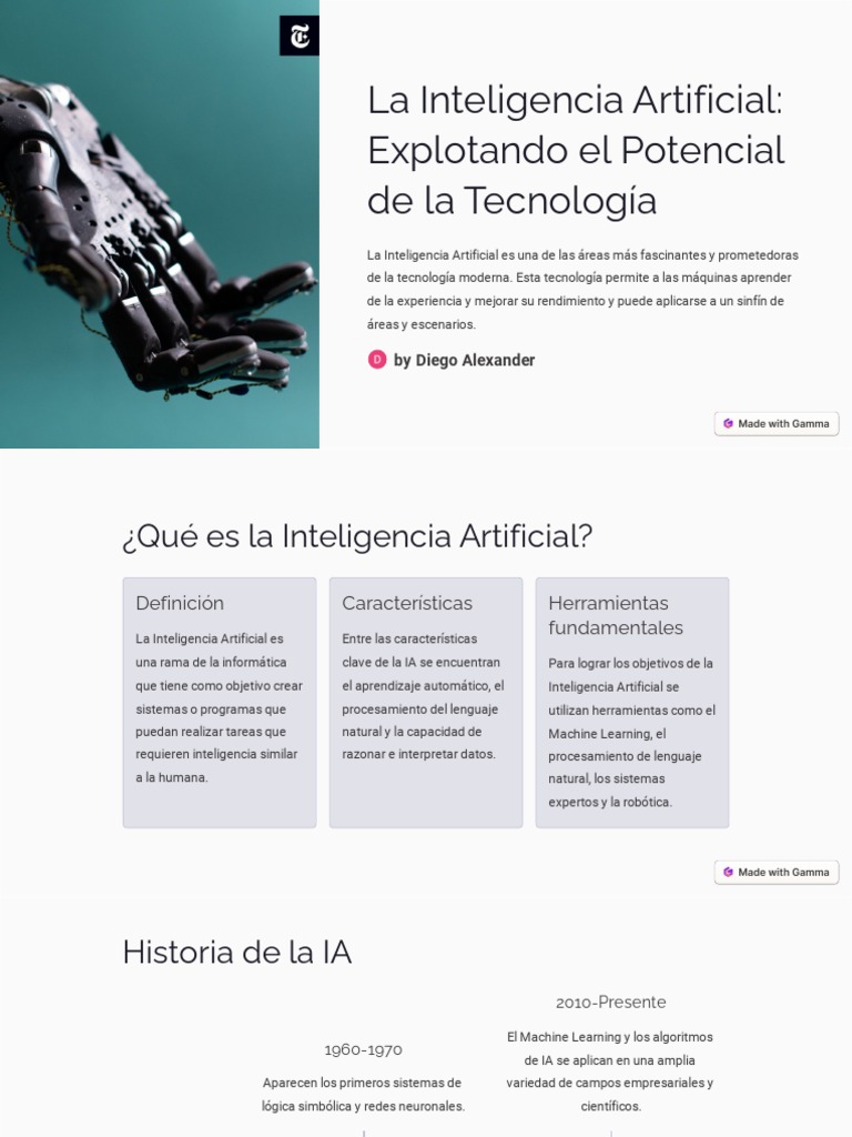 La Inteligencia Artificial Explotando El Potencial de La Tecnologia | PDF | Inteligencia ...