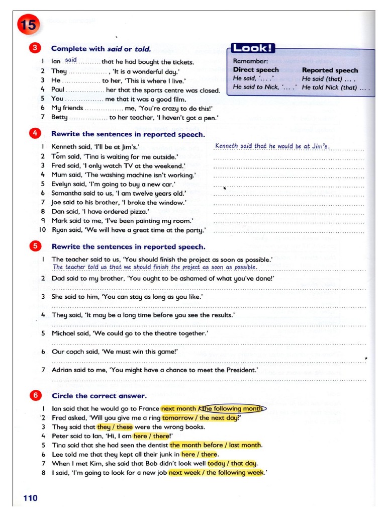 New Grammar Time 5 SB - 110 | PDF