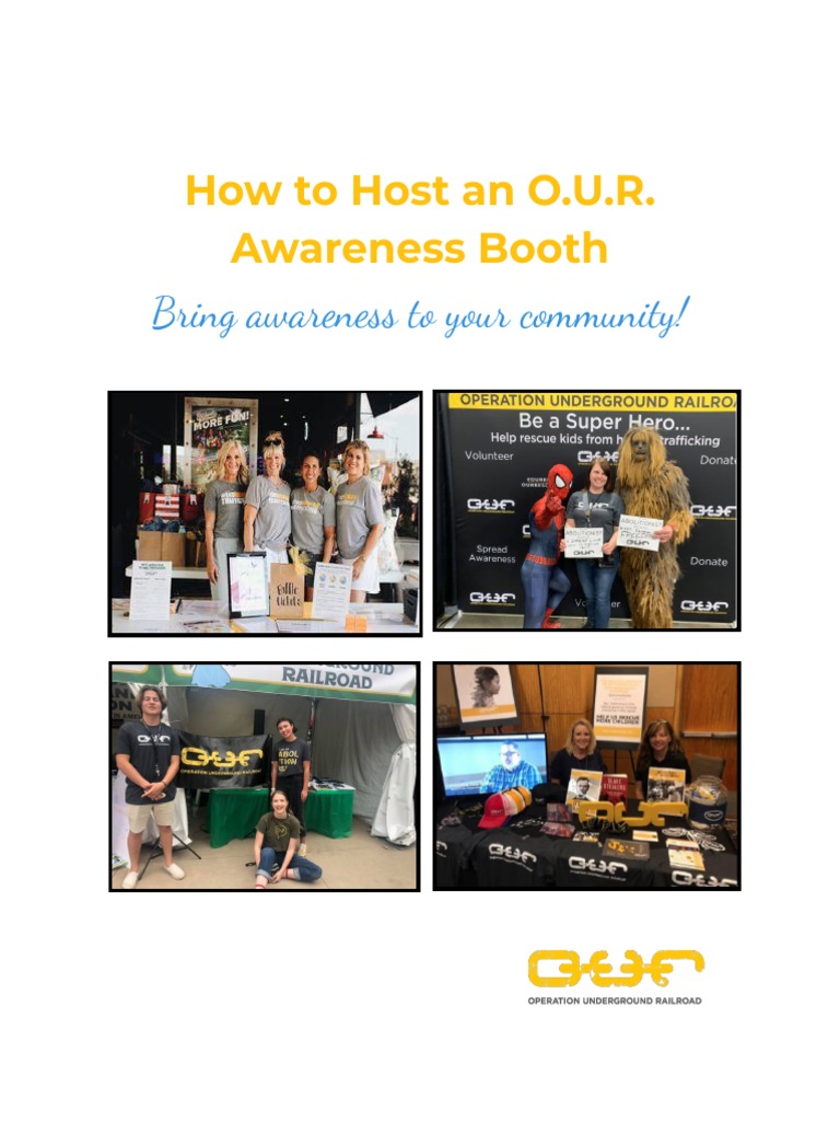 How To Host An O.U.R. Awareness Booth (Program Development) | PDF | Sex Trafficking | Human ...