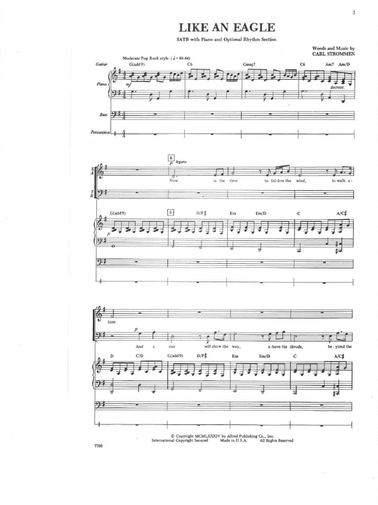 Like An Eagle - Sheet Music | PDF