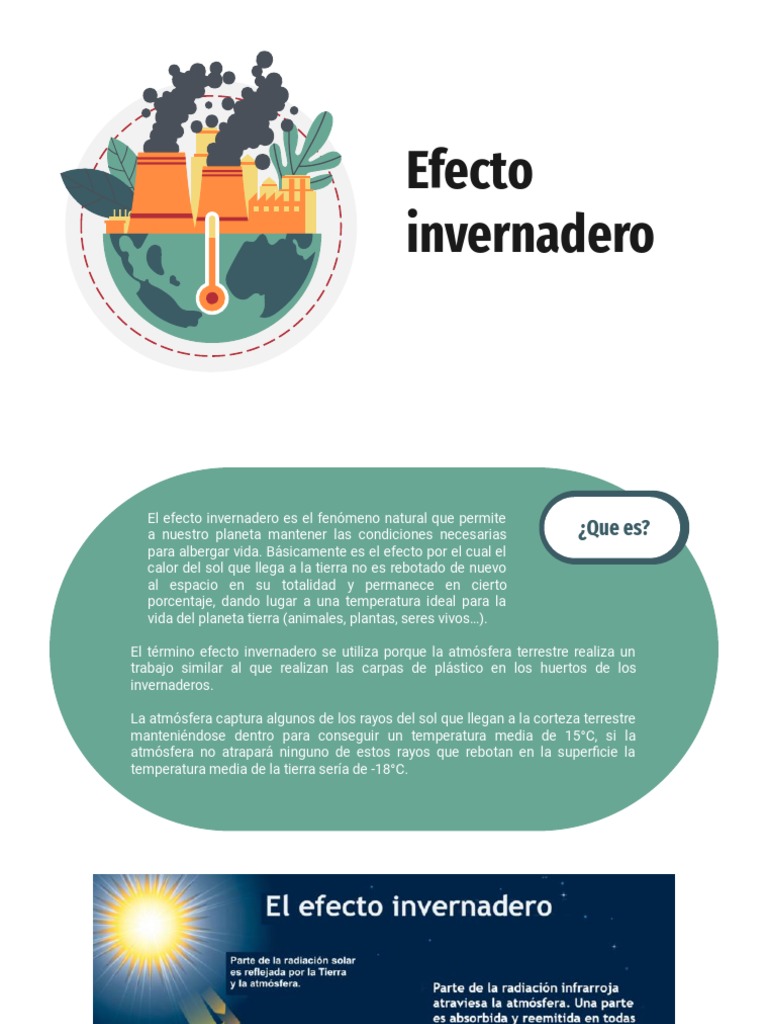 Efecto Invernadero | PDF | Gases de efecto invernadero | Atmósfera