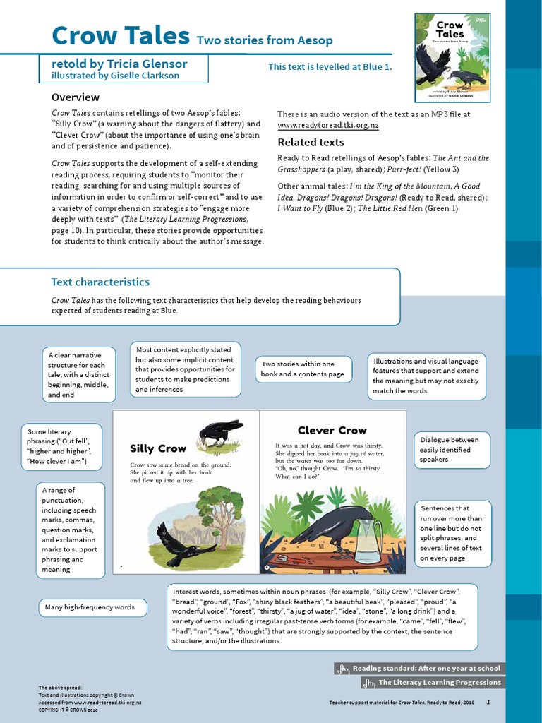 Crow Tales TSM | PDF | Reading Comprehension | Learning