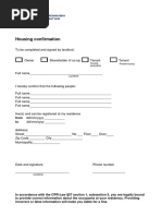 Tenant Information Sheet Form | PDF