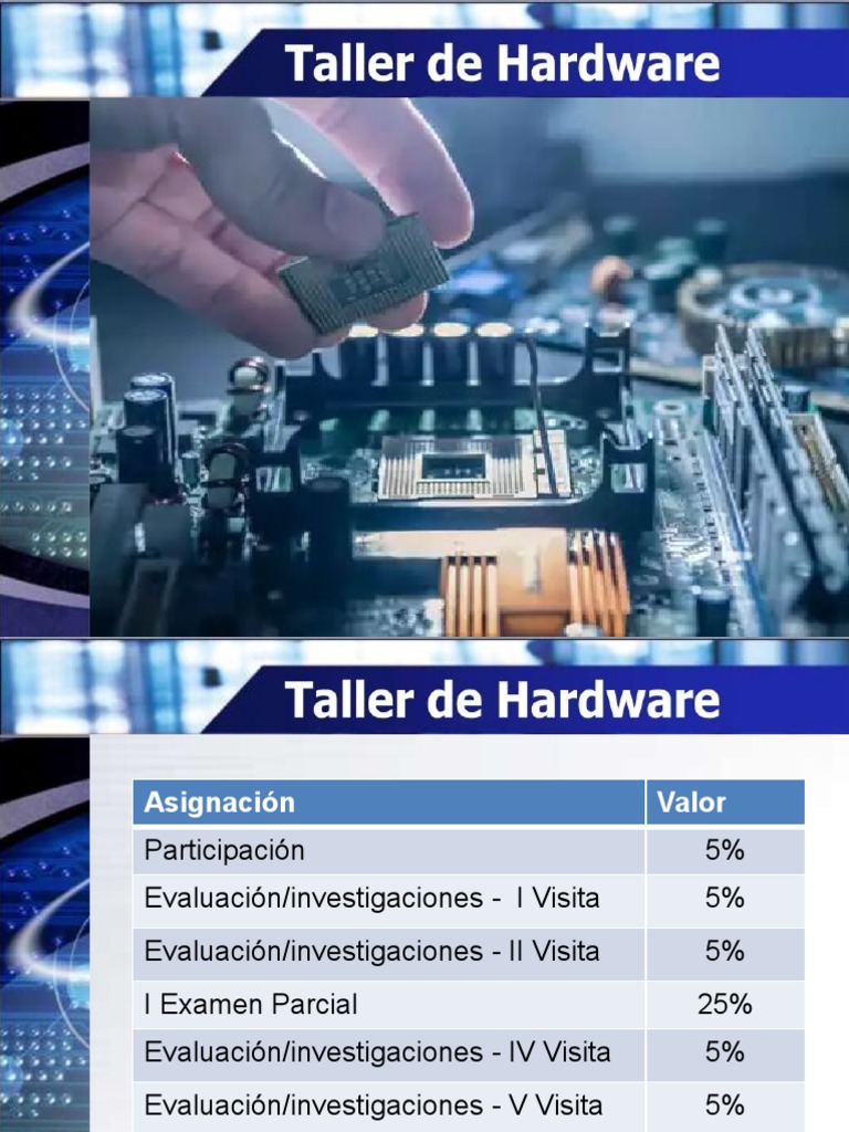 I - Taller de Hardware | PDF | Microprocesador | Computadoras personales I - Taller de Hardware | PDF | Microprocesador | Computadoras personales