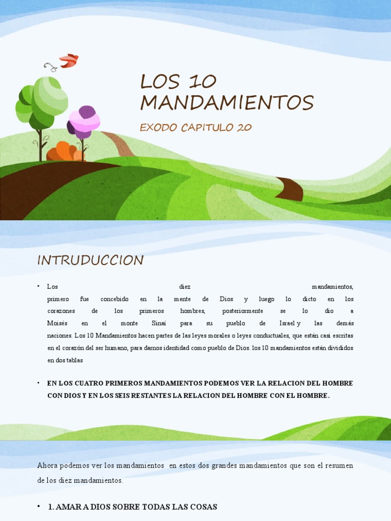 Los 10 Mandamientos | PDF | Diez Mandamientos | Dios