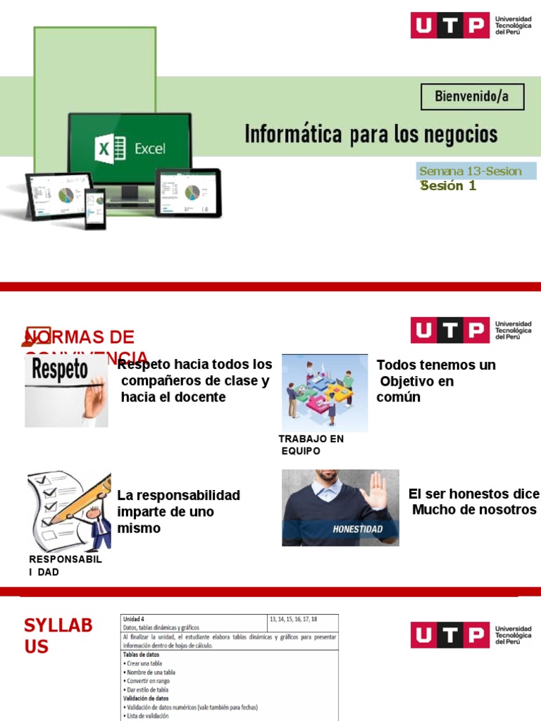 S13.s2 Material | PDF | Microsoft Excel | Ventana (informática)