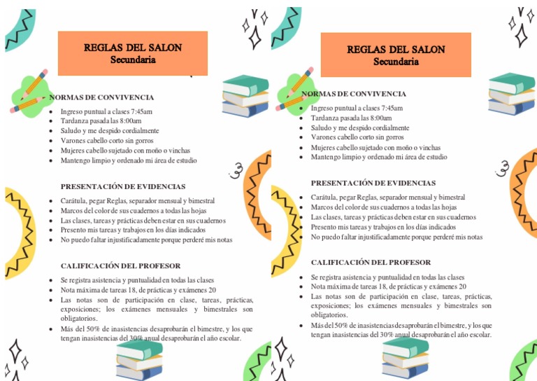 Reglas Del Salon | PDF