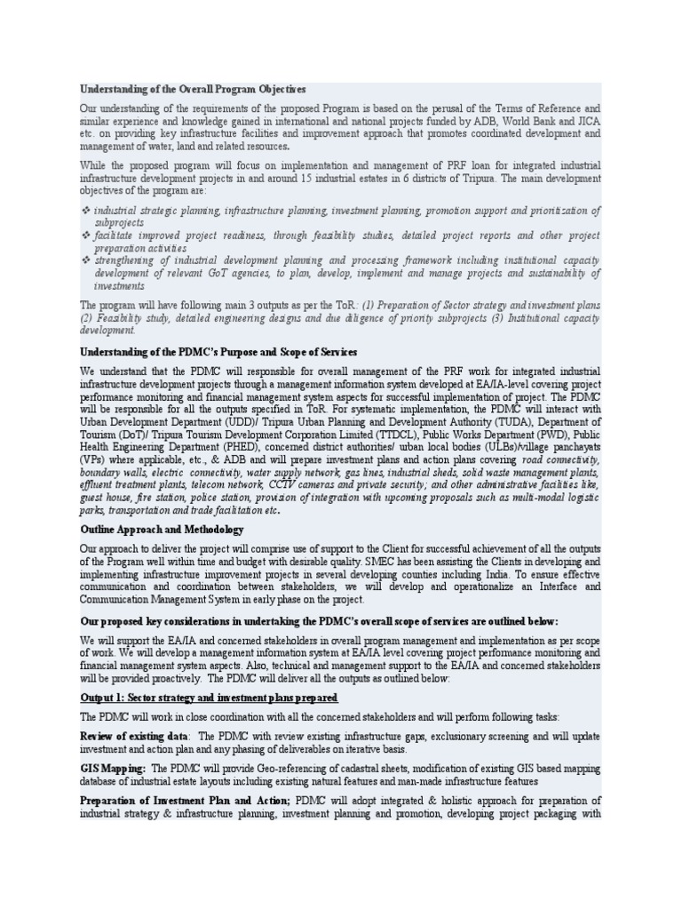 Tripura EOI A& M | PDF | Capacity Building | Infrastructure