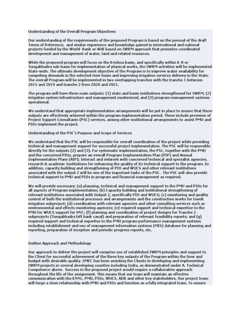 Reference AM - Karnataka Integrated and Sustainable Water Resources ...