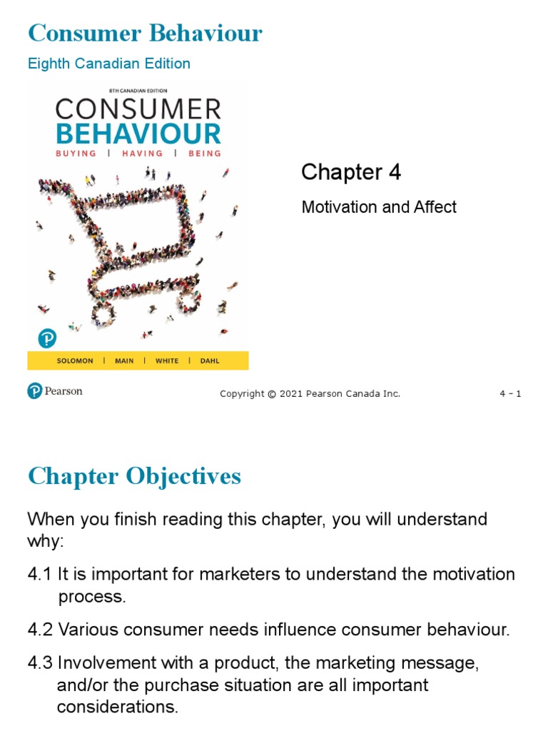 04 Solomon cb8c PPT ch04 | PDF | Affect (Psychology) | Motivational